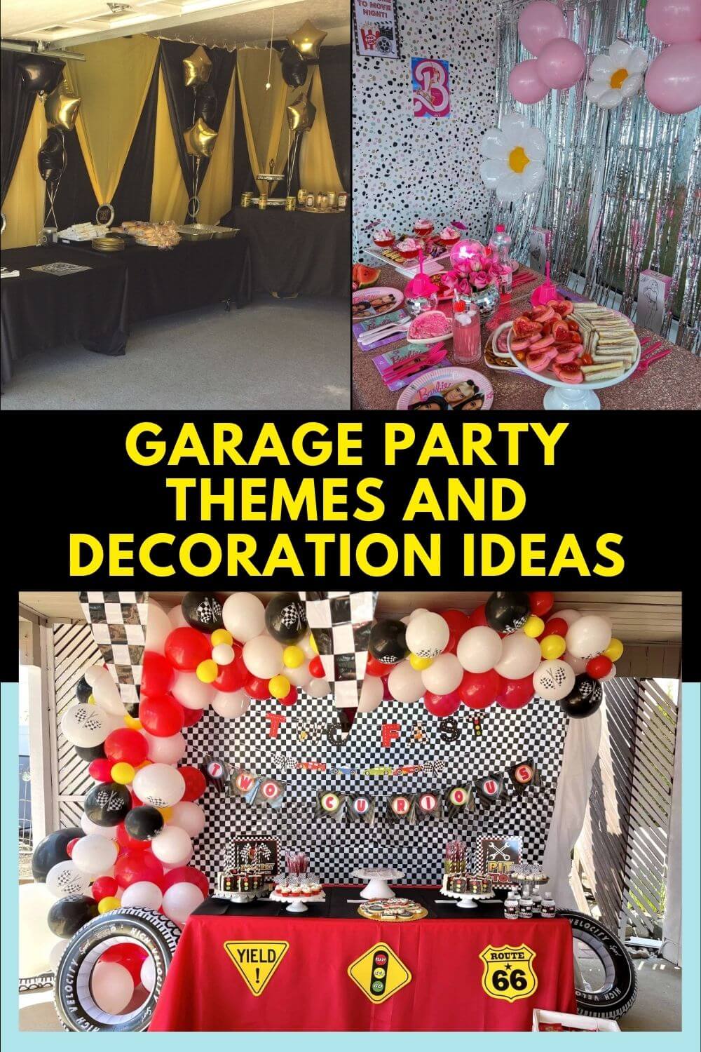Garage Party Ideas with Easy Setup