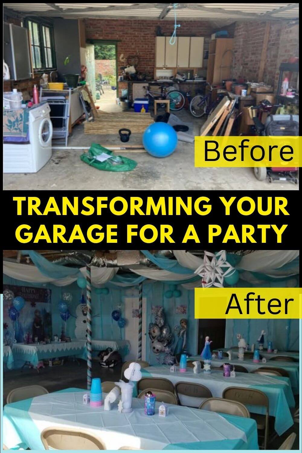 Garage Party Ideas with Easy Setup