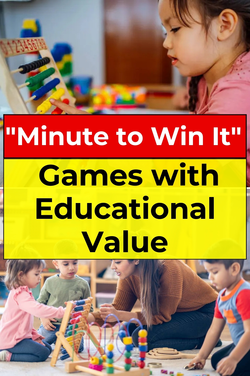 Minute to Win It Games for Kids at School
